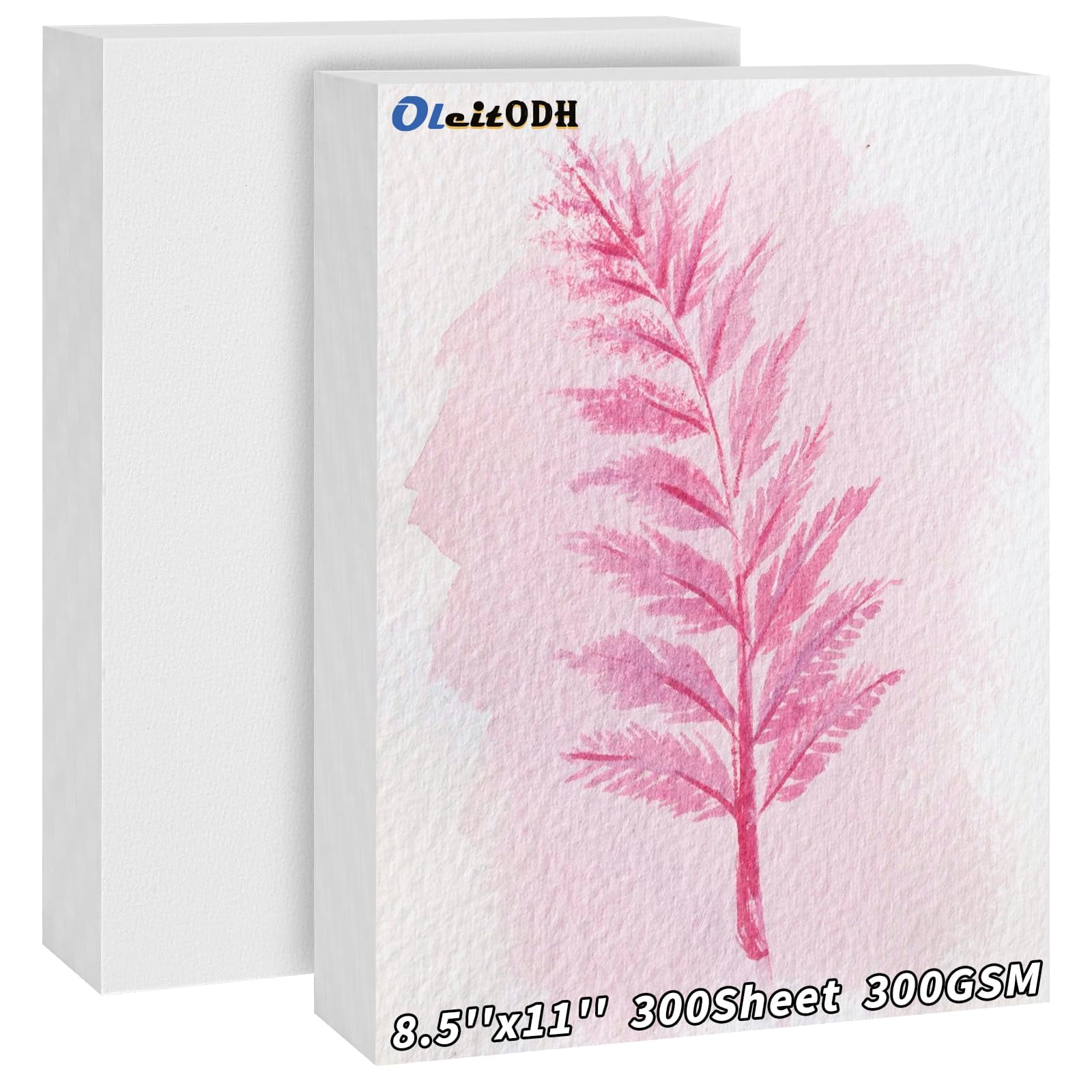 300 Sheets Cotton Watercolor RRF12 Paper Bulk -140LB/300GSM Art Paper-8 ...