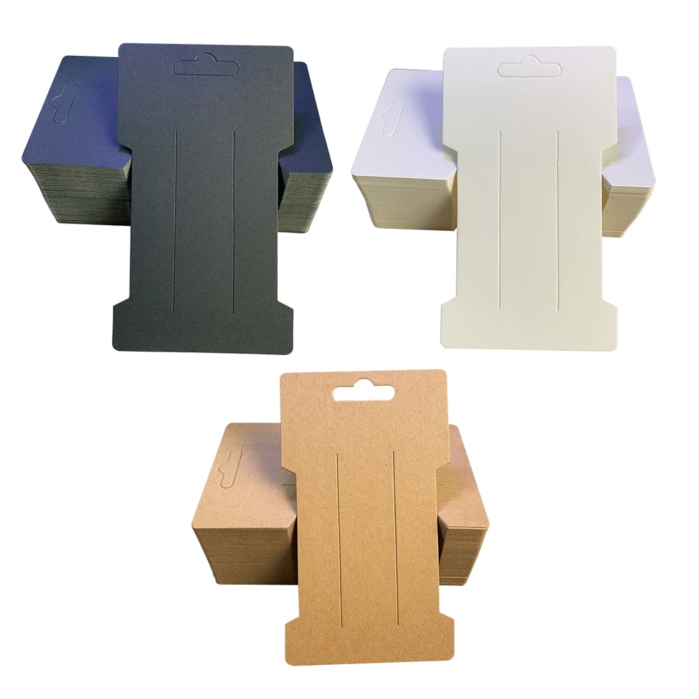 300 Sheets Headband Wrapping Card Hair Holder Cards Rope Kraft Paper ...