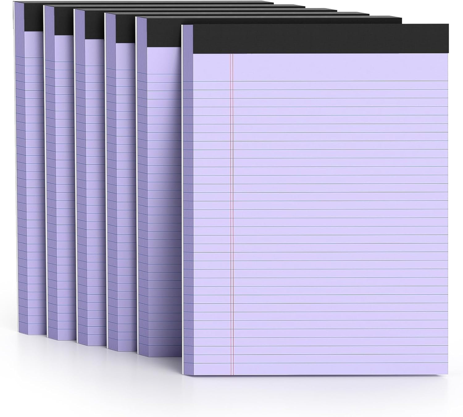 300 Sheets Purple Legal Pads 8.5 x 11 College Ruled Paper 6-Pack Note ...
