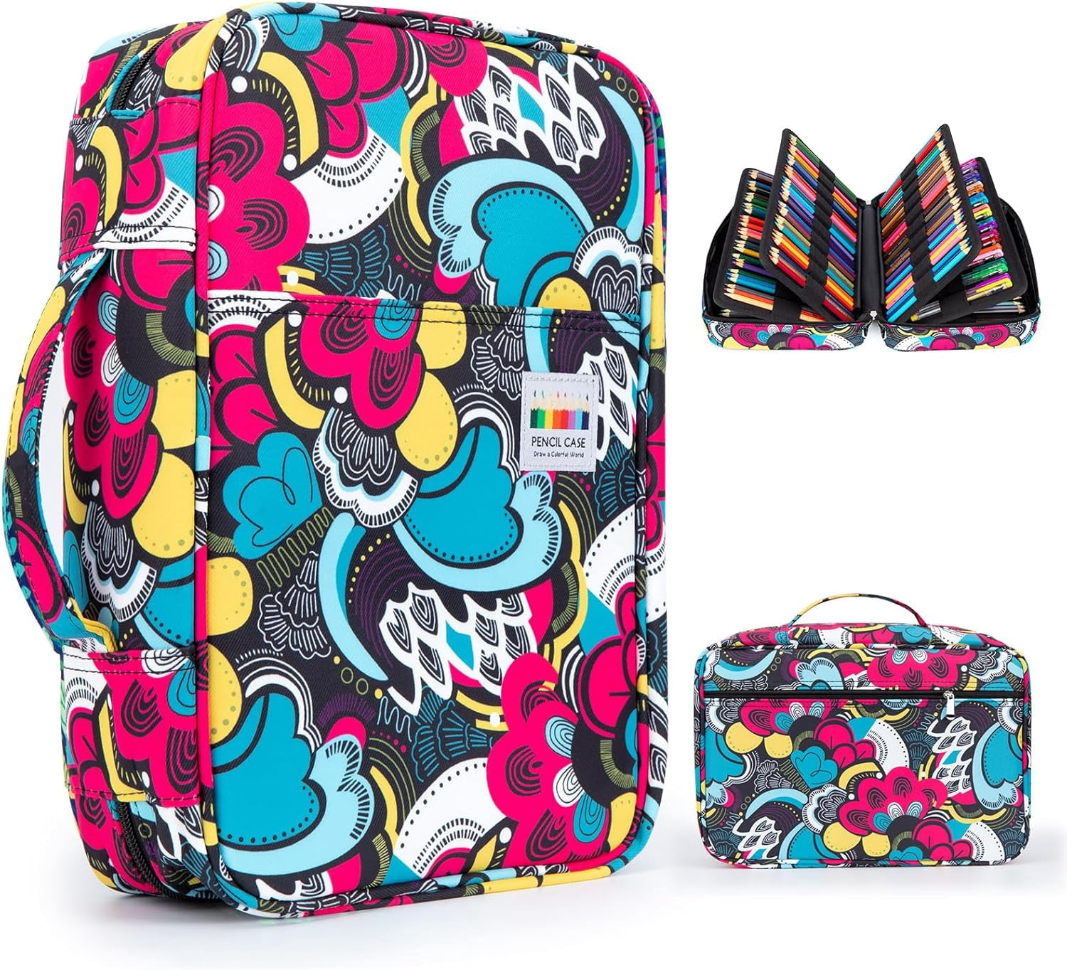 300 Slots Color Pencil Case - Pen Case Organizer with Handy Wrap ...