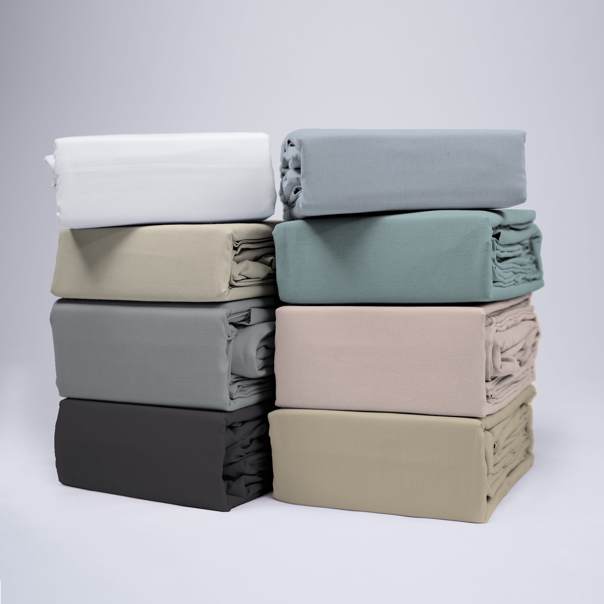 300 Thread Count 100% Cotton Wrinkle Resistant Sateen Solid Sheet Sets ...