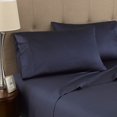 300 Thread Count Certified Organic Cotton Full Navy Sheet Set - Walmart.com