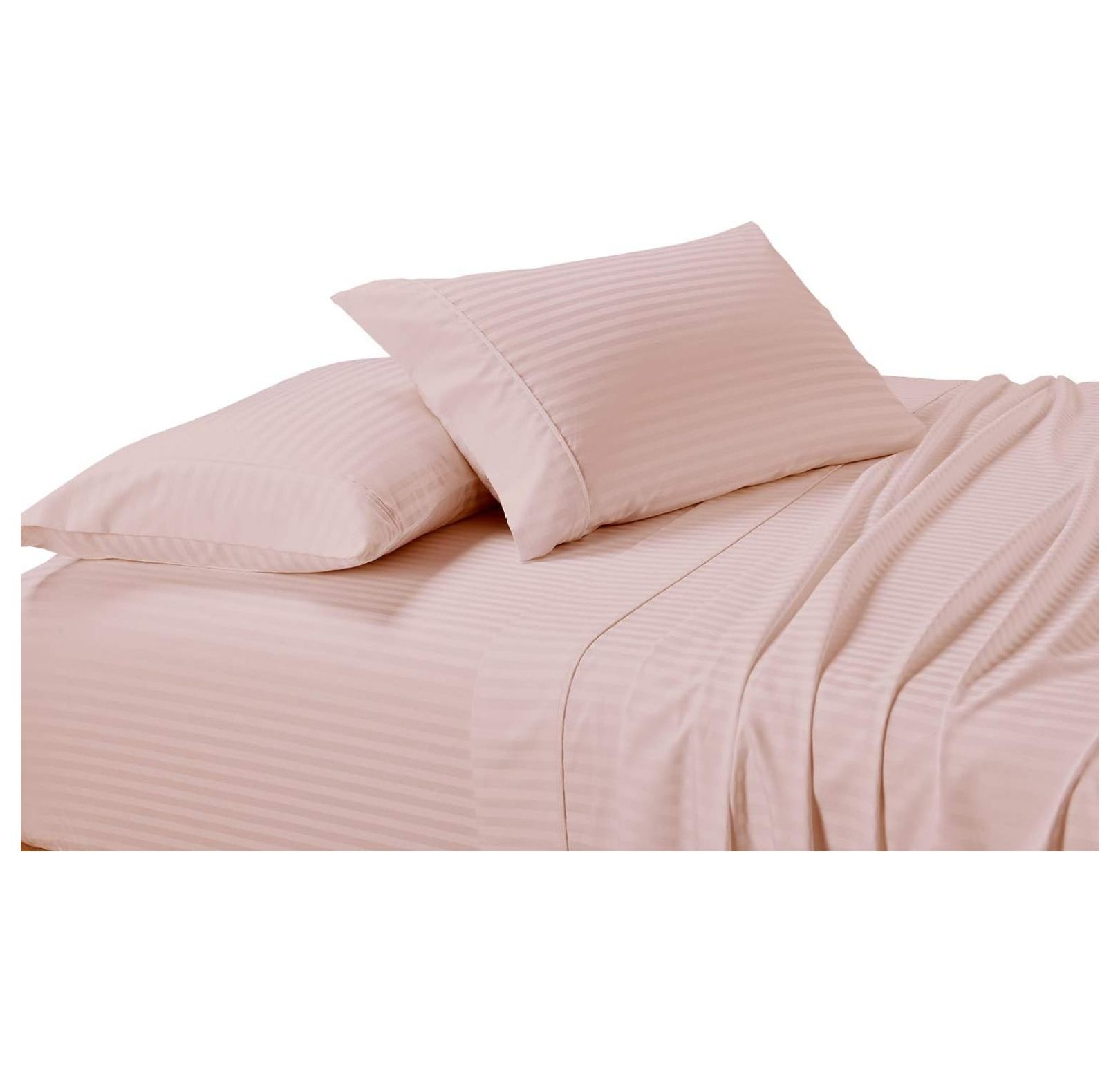 300 Thread Count Cotton Sheet Set - Twin XL Stripes - 3 Piece Bedding ...