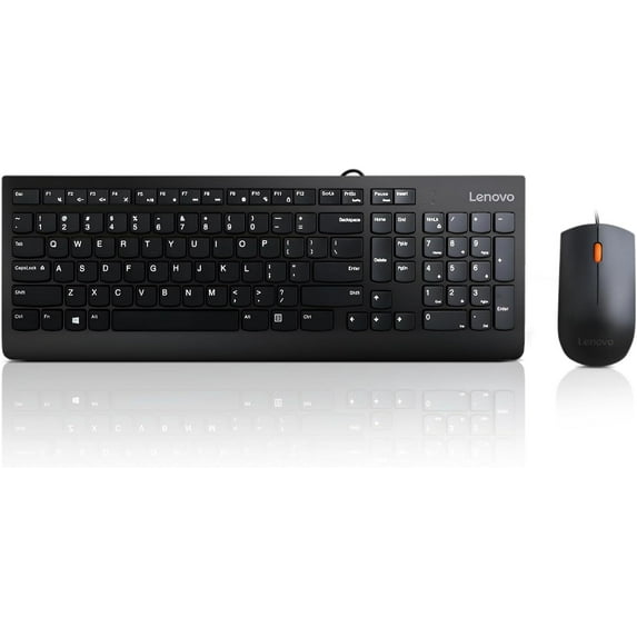 300 USB Combo, Full-Size Wired Keyboard & Mouse, Ergonomic, Left or ...
