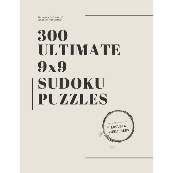 300 Ultimate 9x9 SUDOKU Puzzles, (Paperback) - Walmart.com