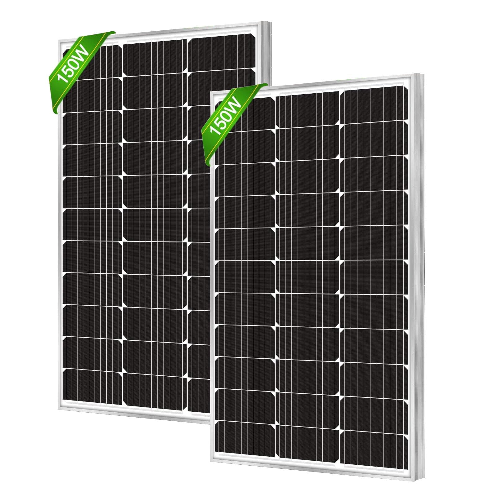 WERCHTAY 300W Monocrystalline Solar Panels, 2 Pack - Walmart.com