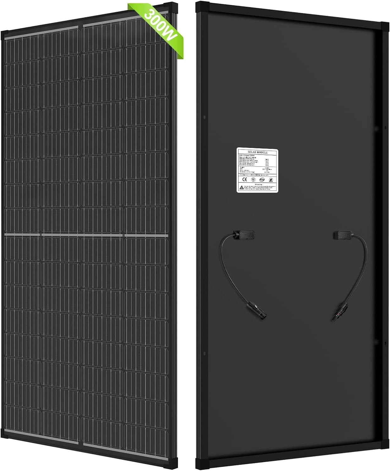 300 Watt Solar Panel, 2024 New 300w Solar Panels 9BB High Efficiency ...