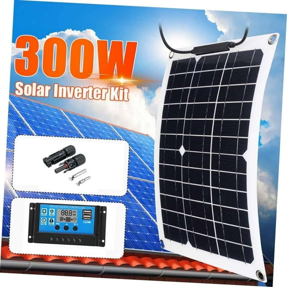 Eotvia 300 Watts Solar Panel Kit, Portable Waterproof Battery Charger ...