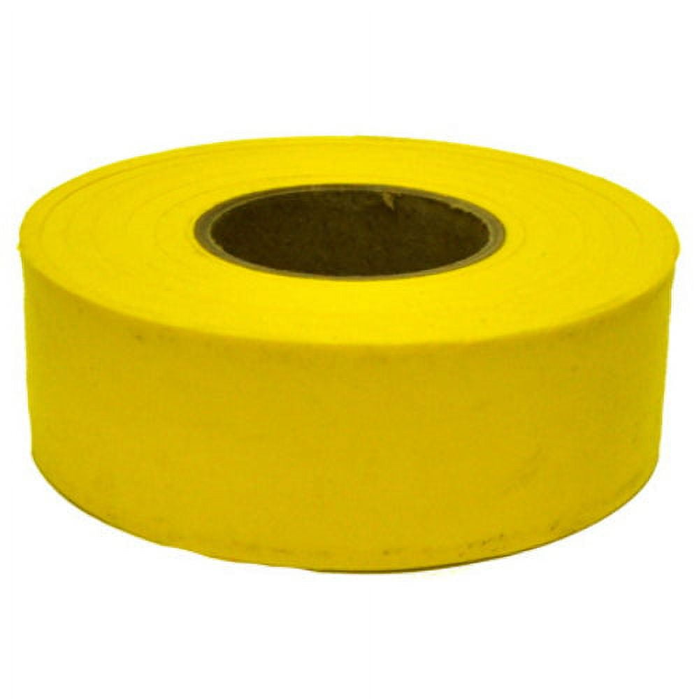 300', Yellow, Flagging Tape, Weatheproof Poly Vinyl Chloride For Harsh ...