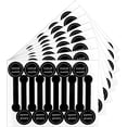 300 count Black Baking Label Stickers for Baked Goods Packaging (StyleA ...
