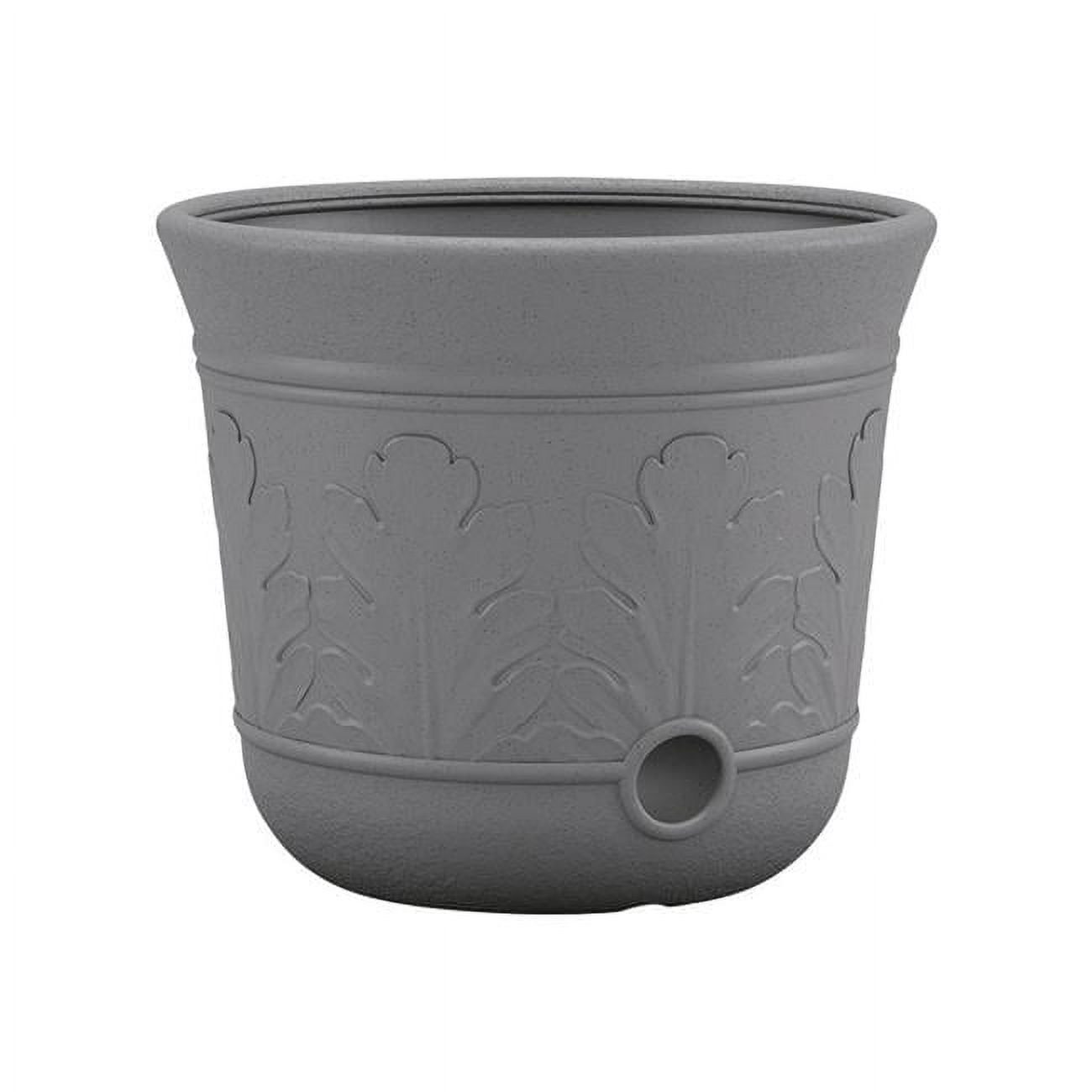 300 ft Free Standing Decorative Hose Pot, Gray - Garden Water Storage ...