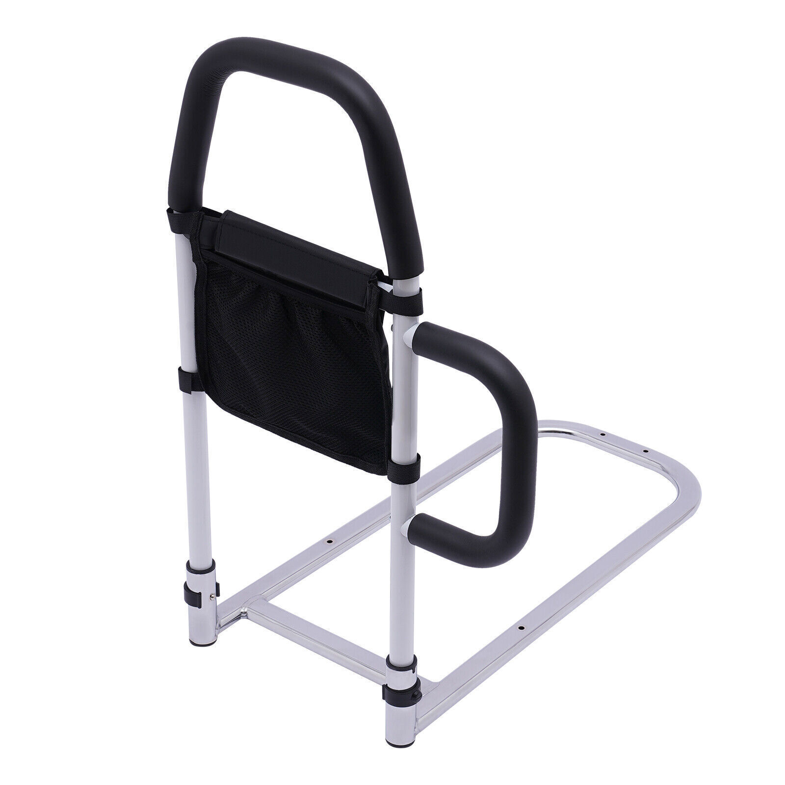 300 lbs Bed Rail Safety Bed Assist Rail for Elderly Adults W/Storage ...