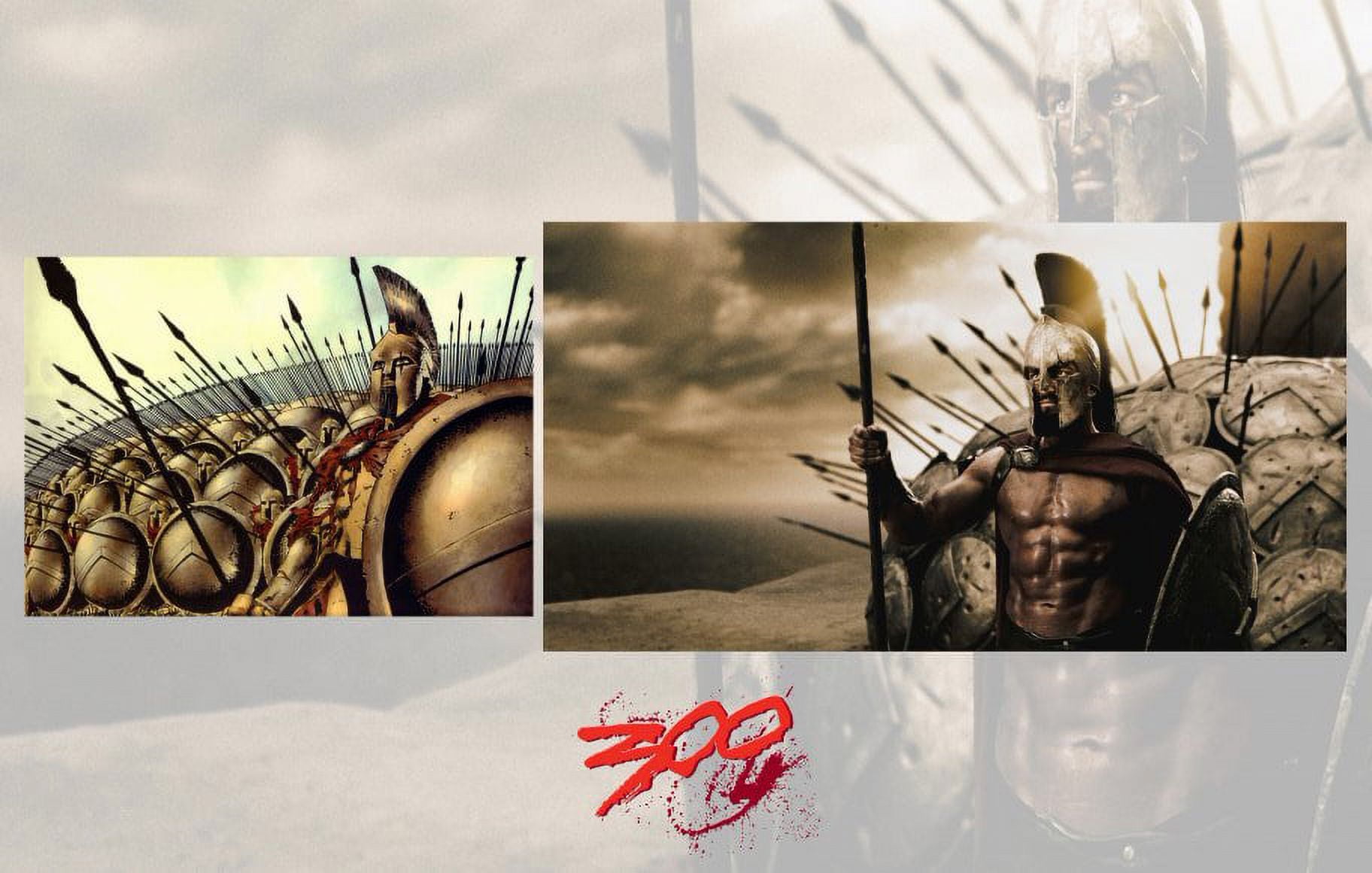 300 - movie POSTER (Style M) (11" x 17") (2007) - Walmart.com