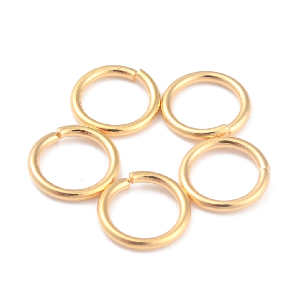 300 pc Rack Plating Brass Jump Rings Open Jump Rings Long-Lasting ...