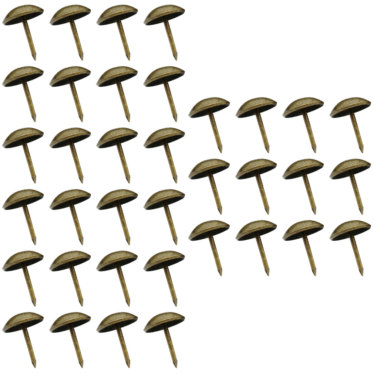 300 pcs 10x15mm Bronze Decorative Door Nails, Round Headed Large ...