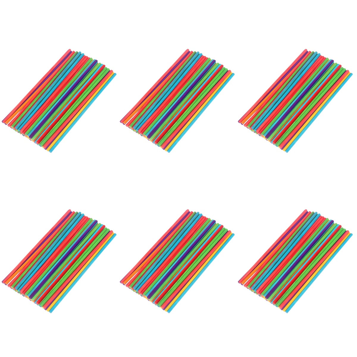 300 pcs Colorful Round Wooden Sticks DIY Wood Stick for Crafting ...