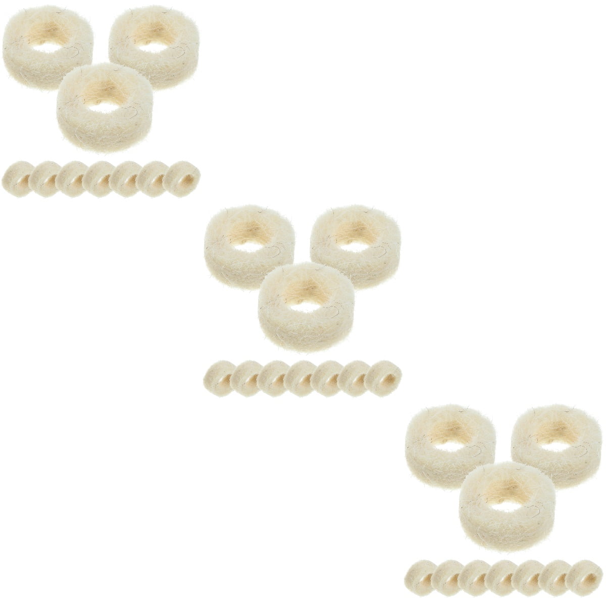 300 pcs Felt Washers Replacement Round Washers Felt Pads Mechanical ...