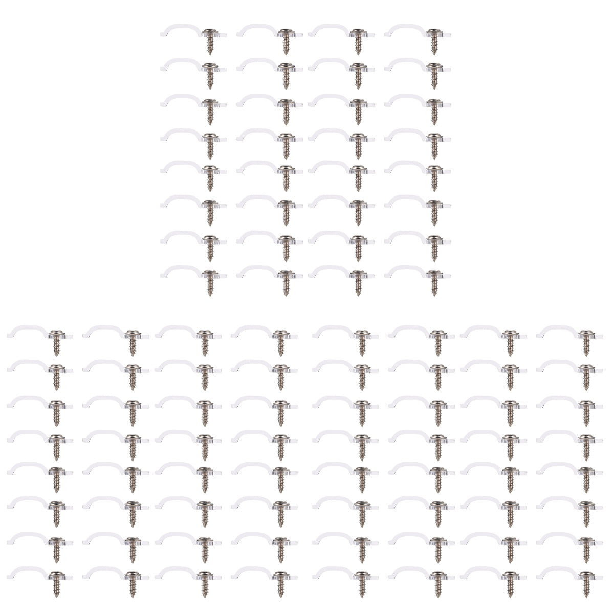 Eease 300 pcs Strip Light Mounting Brackets LED Strip Light Clamp with ...