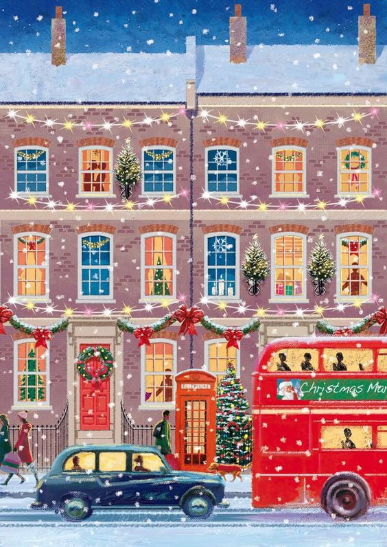 300-piece puzzle Winter mall street Unique puzzle piece design Ideal ...