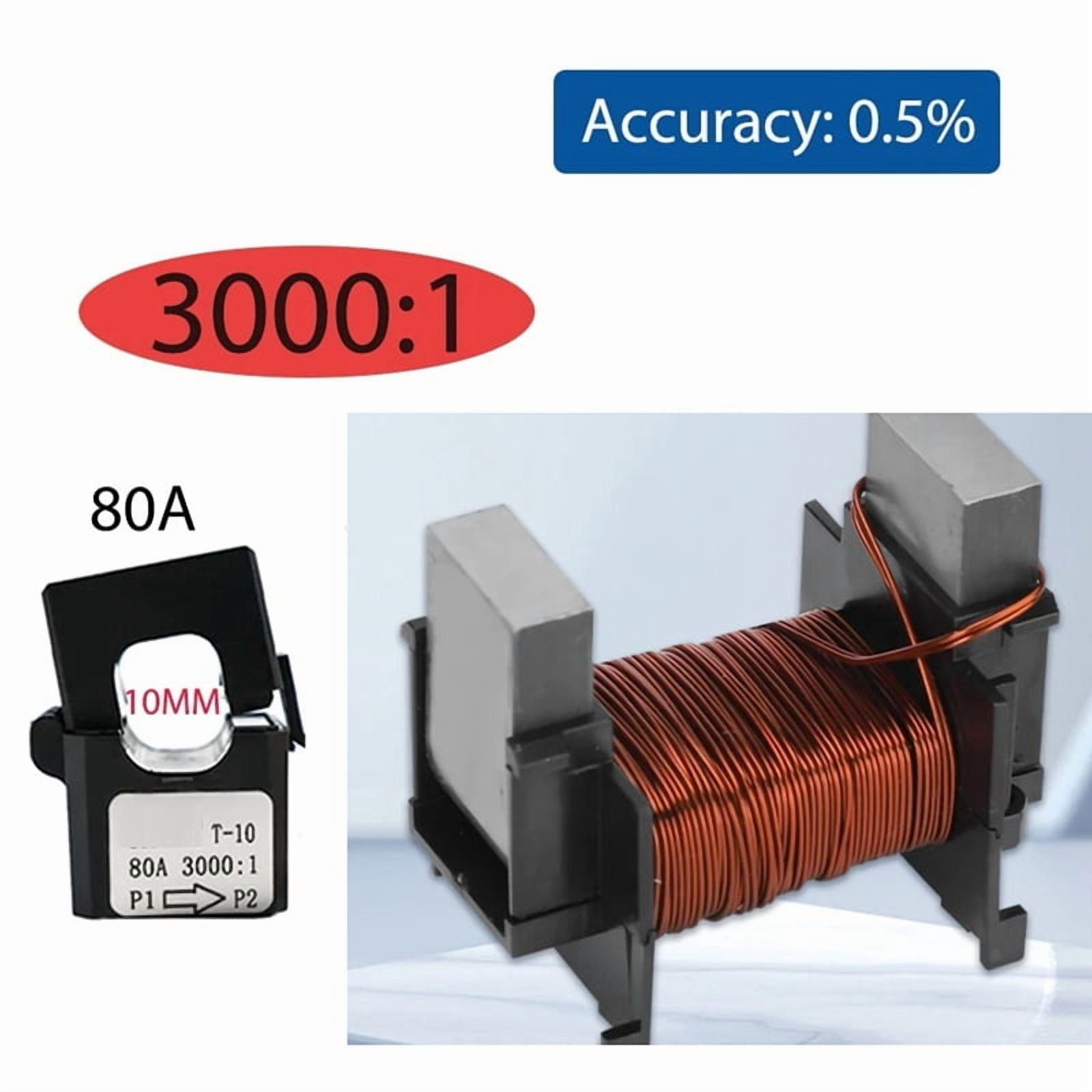 3000/1 Mini Split Core Current Transformer Sensor AC Open Type CT 80A ...