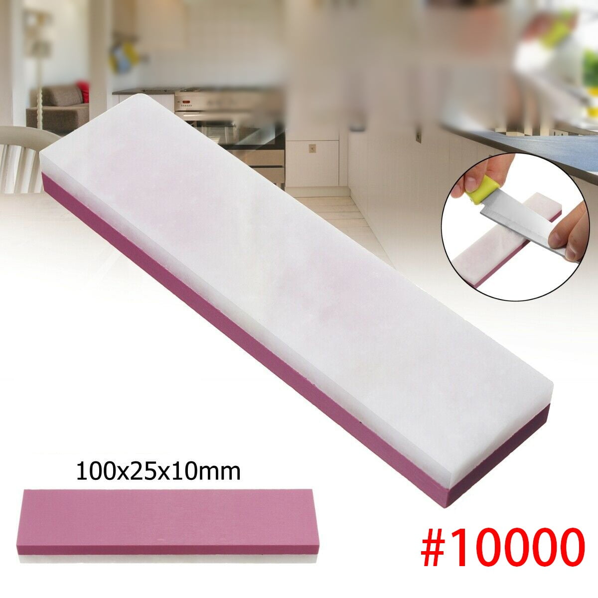 3000-10000 Grit Whetstone Sharpener Rubine Oilstone Double Side Wet ...