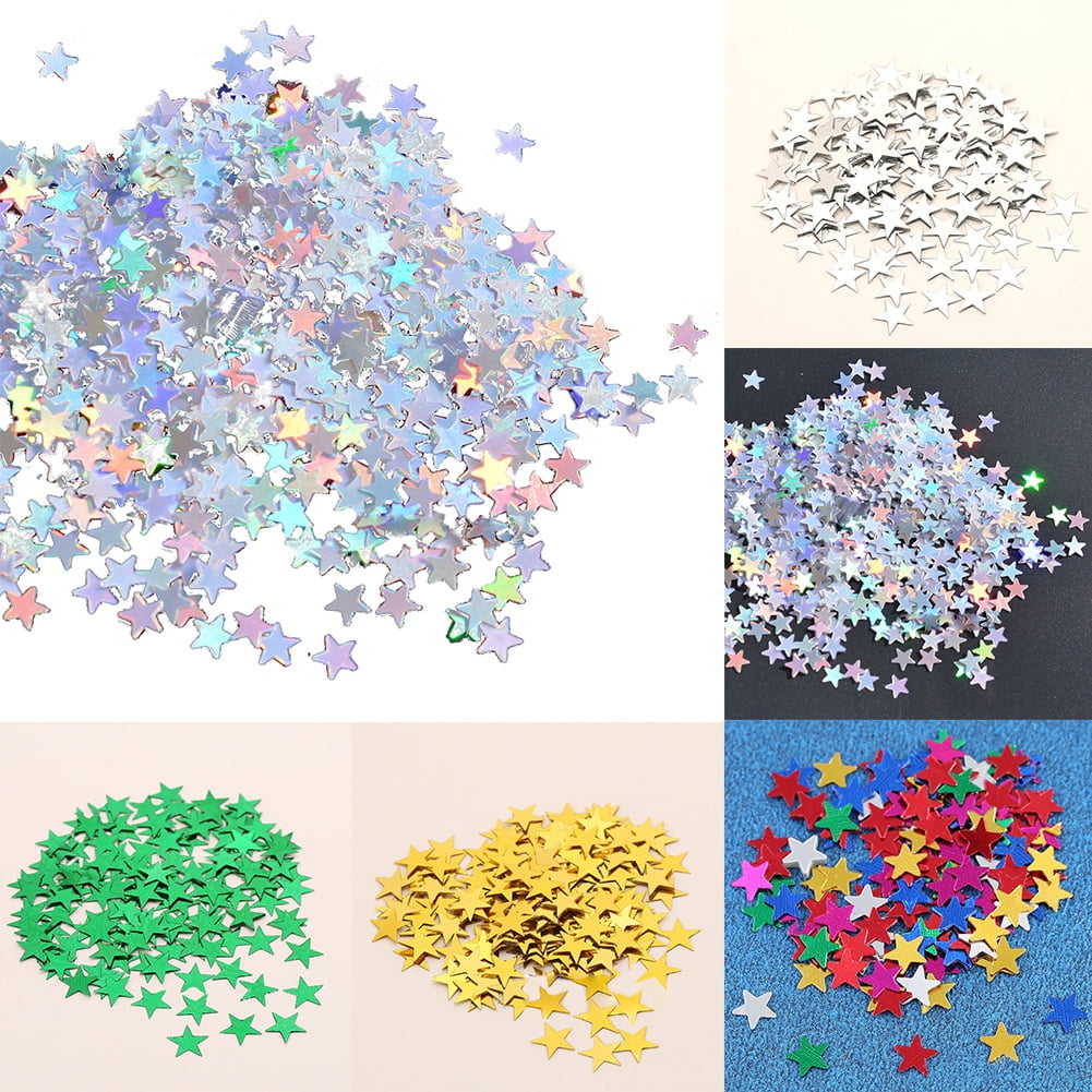 3000/1000Pcs Glitter Star Shape Balloon Confetti Table Wedding Party ...