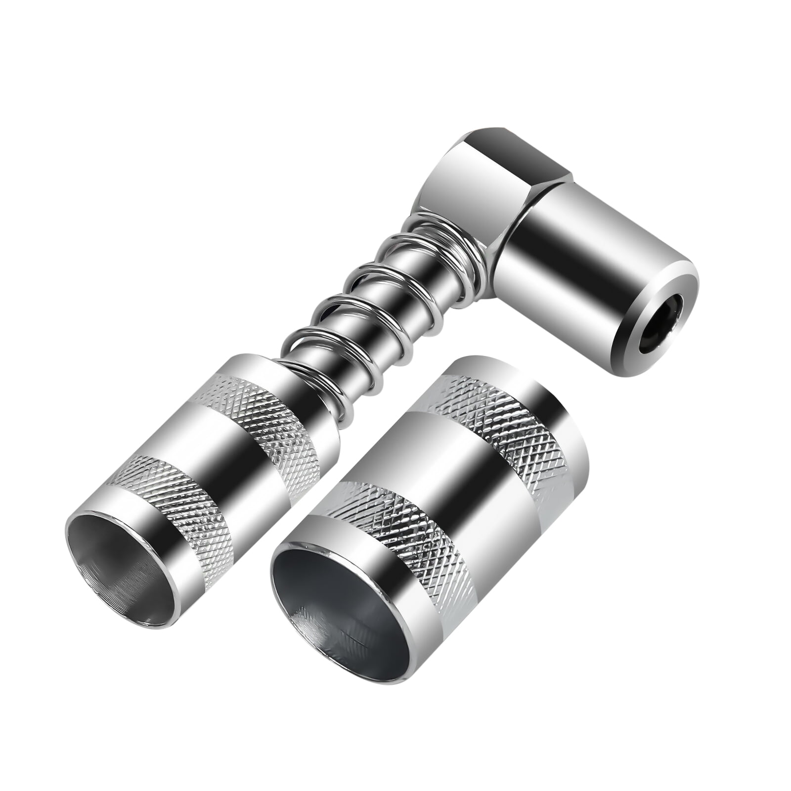 3000-4500PSI 90 Degree Grease Nozzle Adapter 3 Jaw Coupler Grease ...