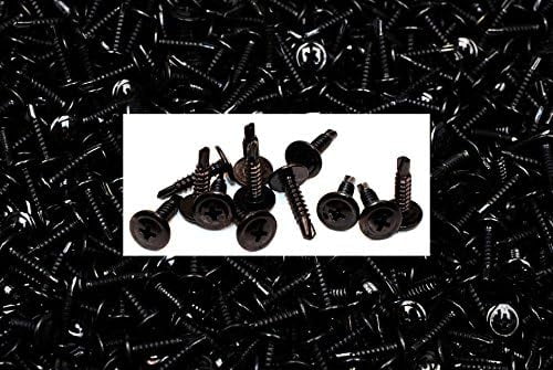 (3000) Black Zinc Phillips Mod Truss Head #8 x 3/4 Self-Drilling Lath ...