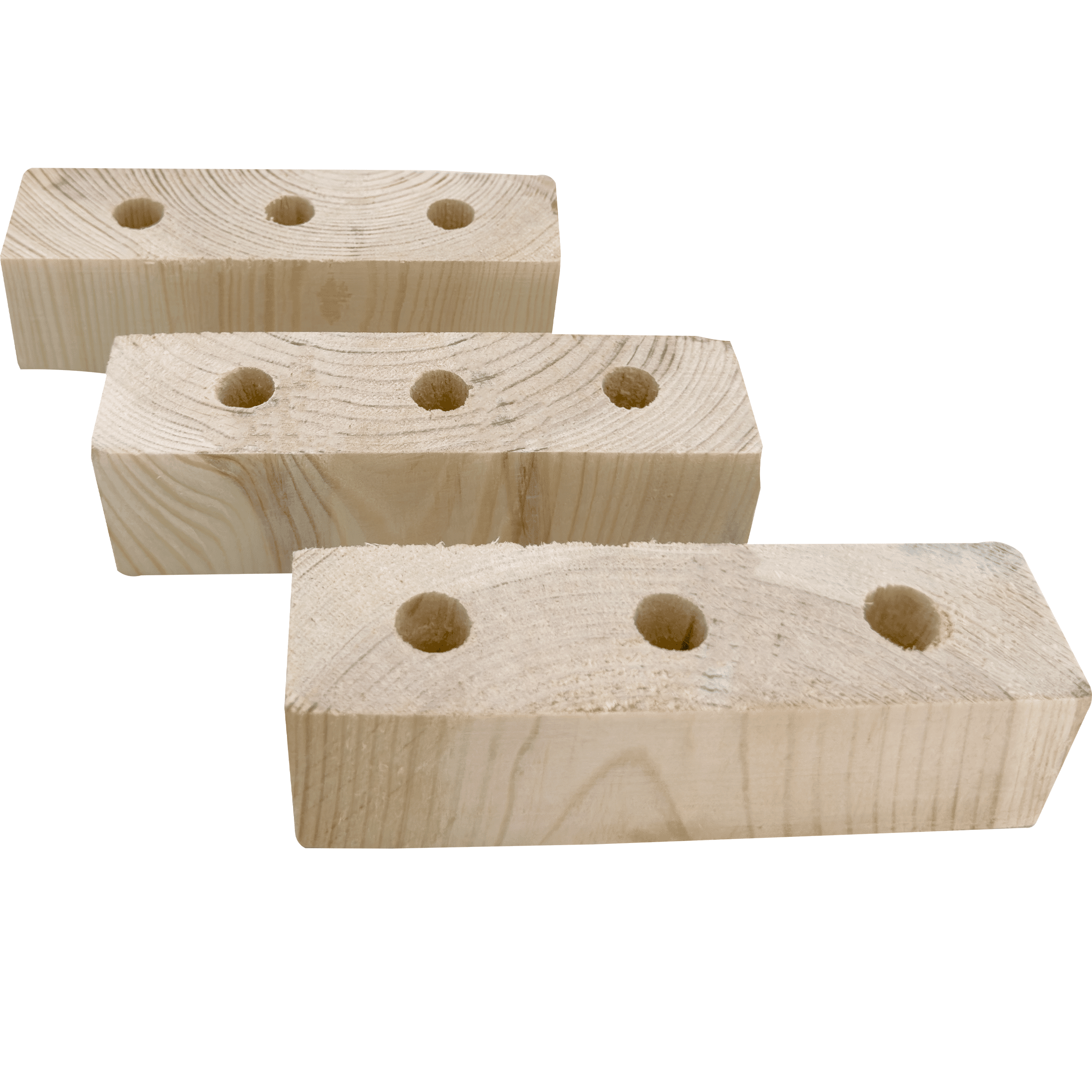 3000 Block Type 1 Natural Drilled Rectangle Kiln-Dried Spruce Pine Fir ...