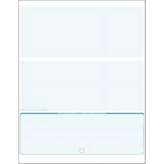 3000 Blue- Linen Laser Check Stock, (Check Bottom) Blank Laser Checks ...