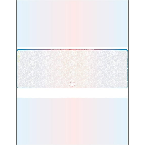 3000 Blue- Red- Blue- Prismatic Laser Check Stock, (Check at Middle ...