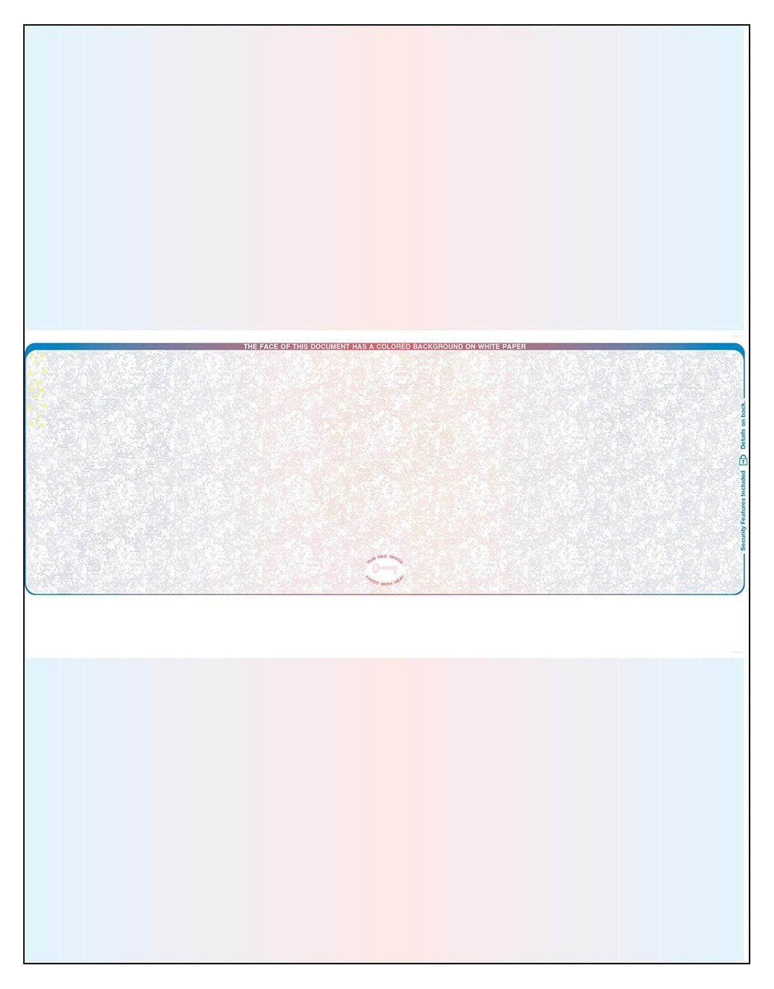 3000 Blue- Red- Blue- Prismatic Laser Check Stock, (Check at Middle ...