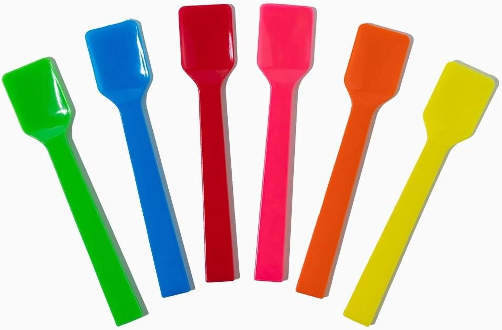 3000-Count Mixed Plastic Gelato Tasting Spoons | Mini Shovel Spoons for ...
