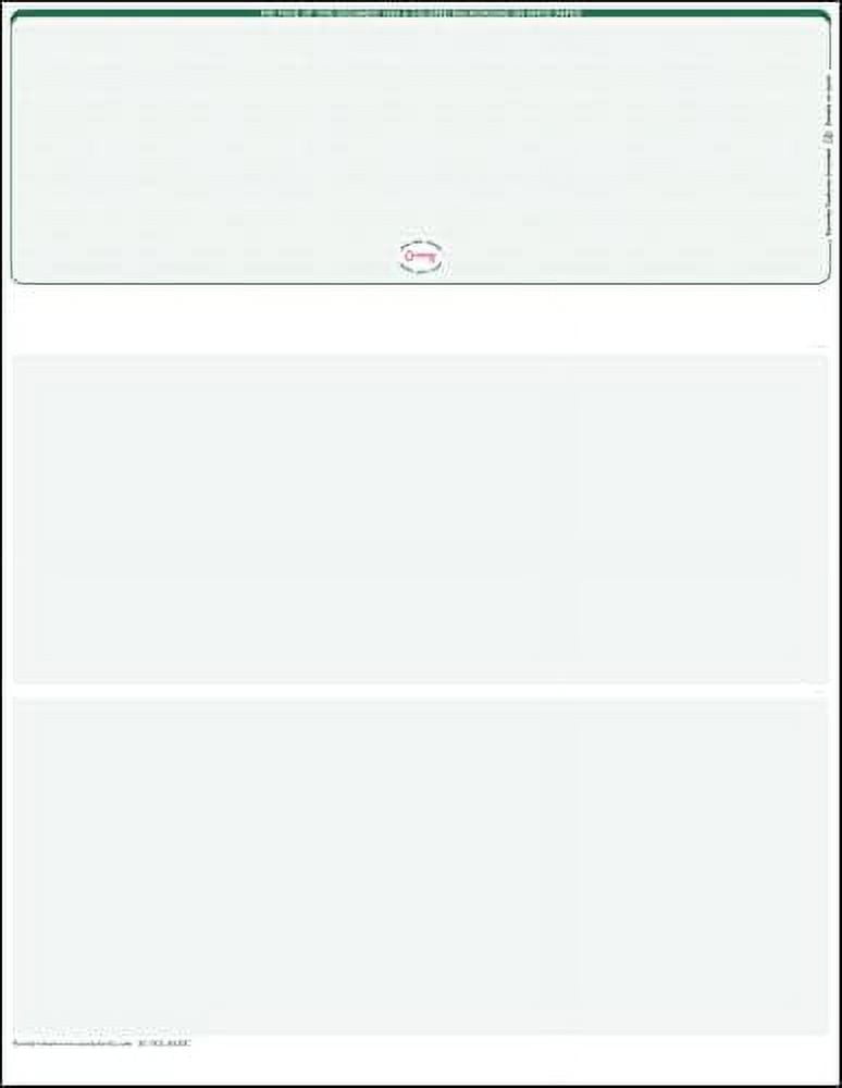 3000 Green-Linen Laser Check Stock, (Top Position) Blank Laser Checks ...