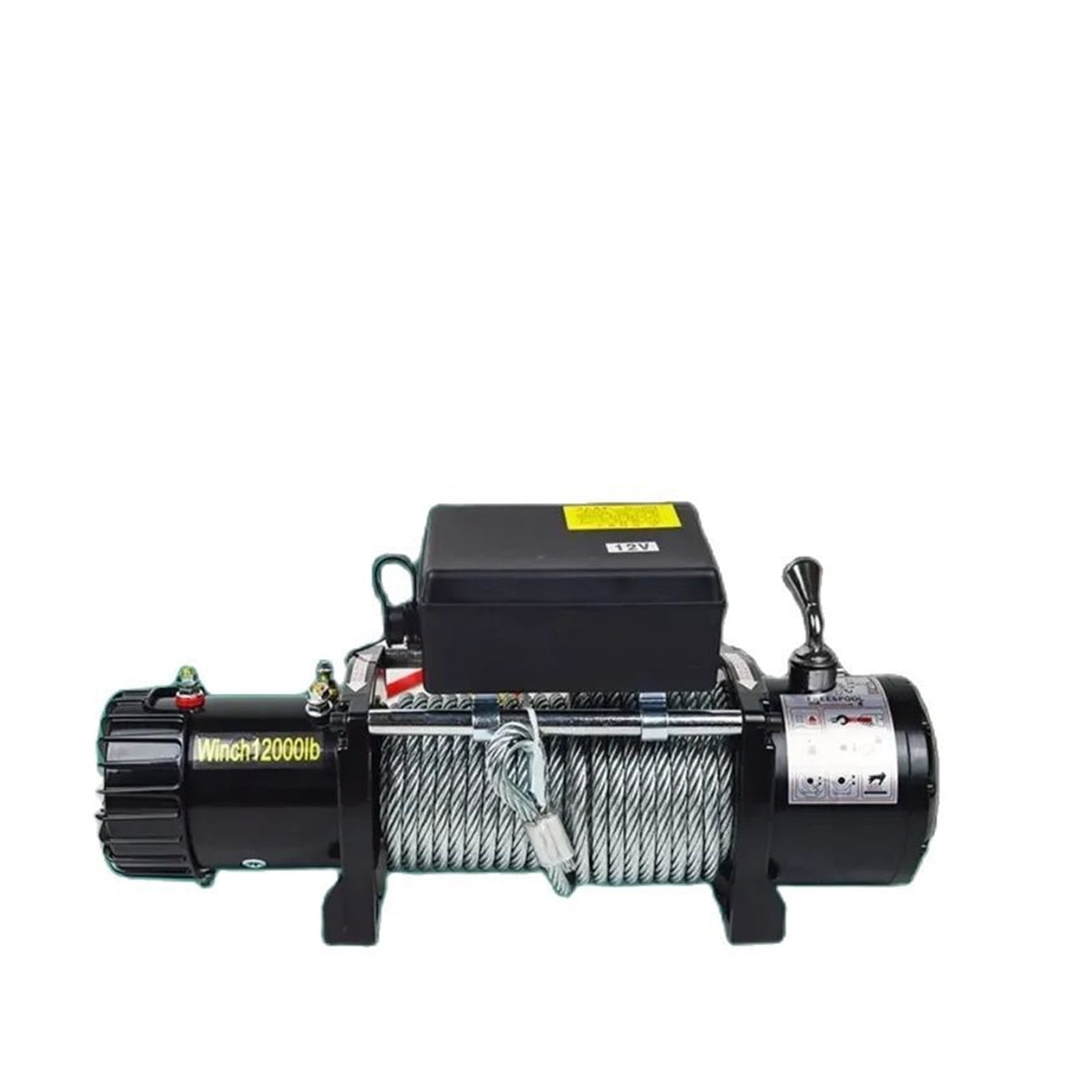 3000 Lbs 12V 24V Winch Car Electric Winch Handle/wireless Wire Rope ATV ...