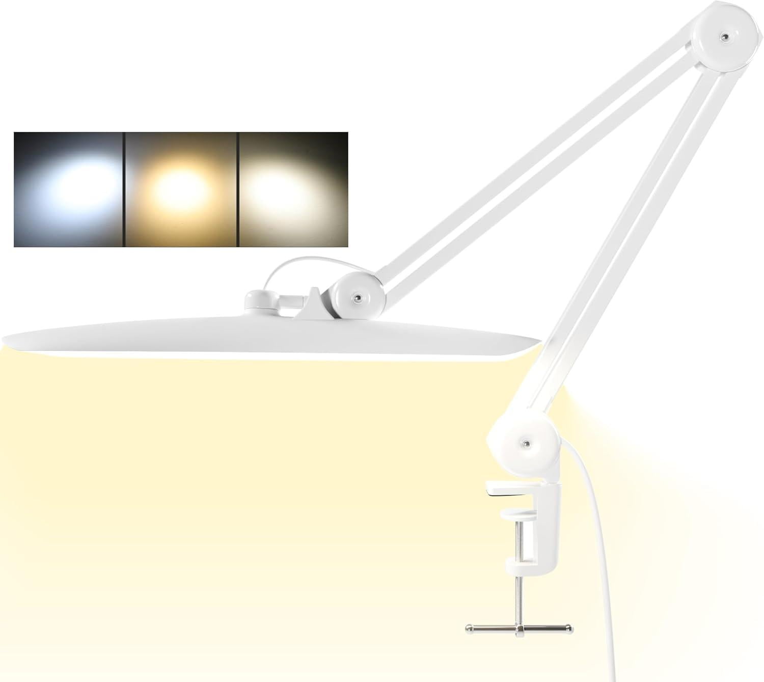 3000 Lumens Adjustable LED Desk Lamp & Task Lamp - Bright, Dimmable ...