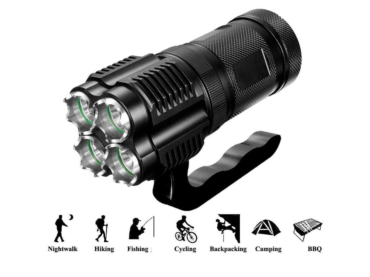3000 Lumens High Power Tactical Handheld Flashlight Torch Rechargeable ...