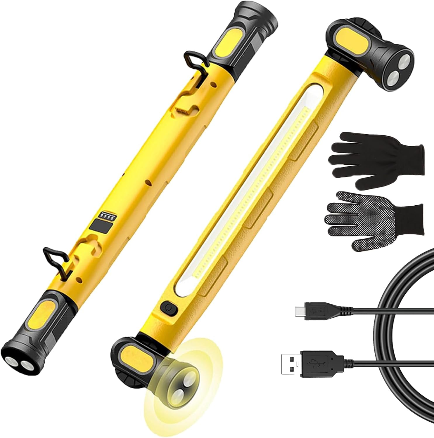 3000 Lumens Rechargeable Work Light, 5200mah LED Magnetic Work Light ...
