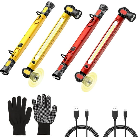 3000 Lumens Rechargeable Work Light, 5200mah LED Magnetic Work Light ...