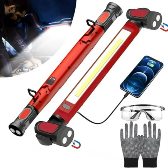 3000 Lumens Rechargeable Work Light, 5200mah Rechargeable Magnetic Work ...