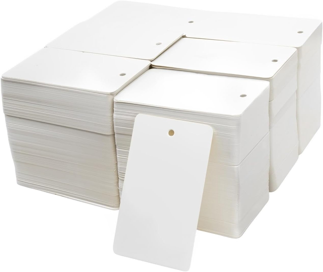 3000 PCS White Blank Merchandise Tags, 1.77 x 2.95 Inches Paper Gift ...