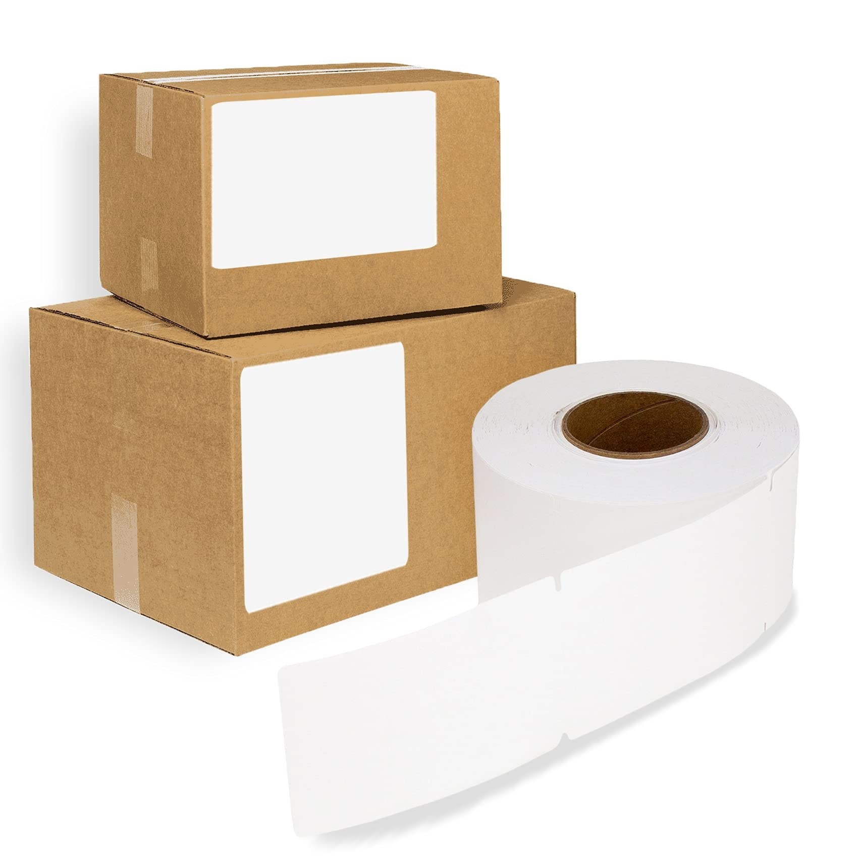 3000 Pack Thermal Transfer Tags 4" x 6.5". Perforated Self-Adhesive ...