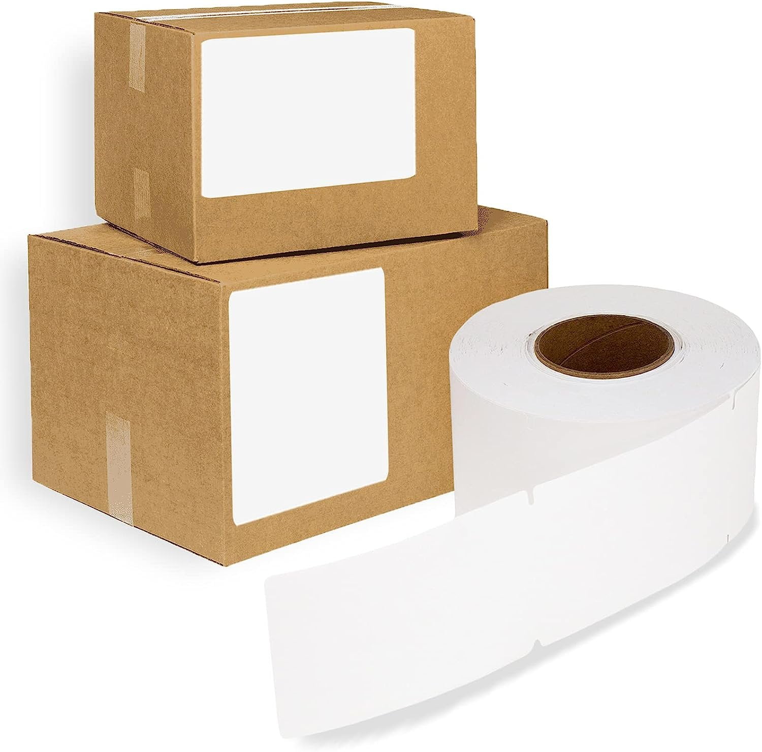 3000 Pack Thermal Transfer Tags 4" x 6.5". Perforated Self-Adhesive ...