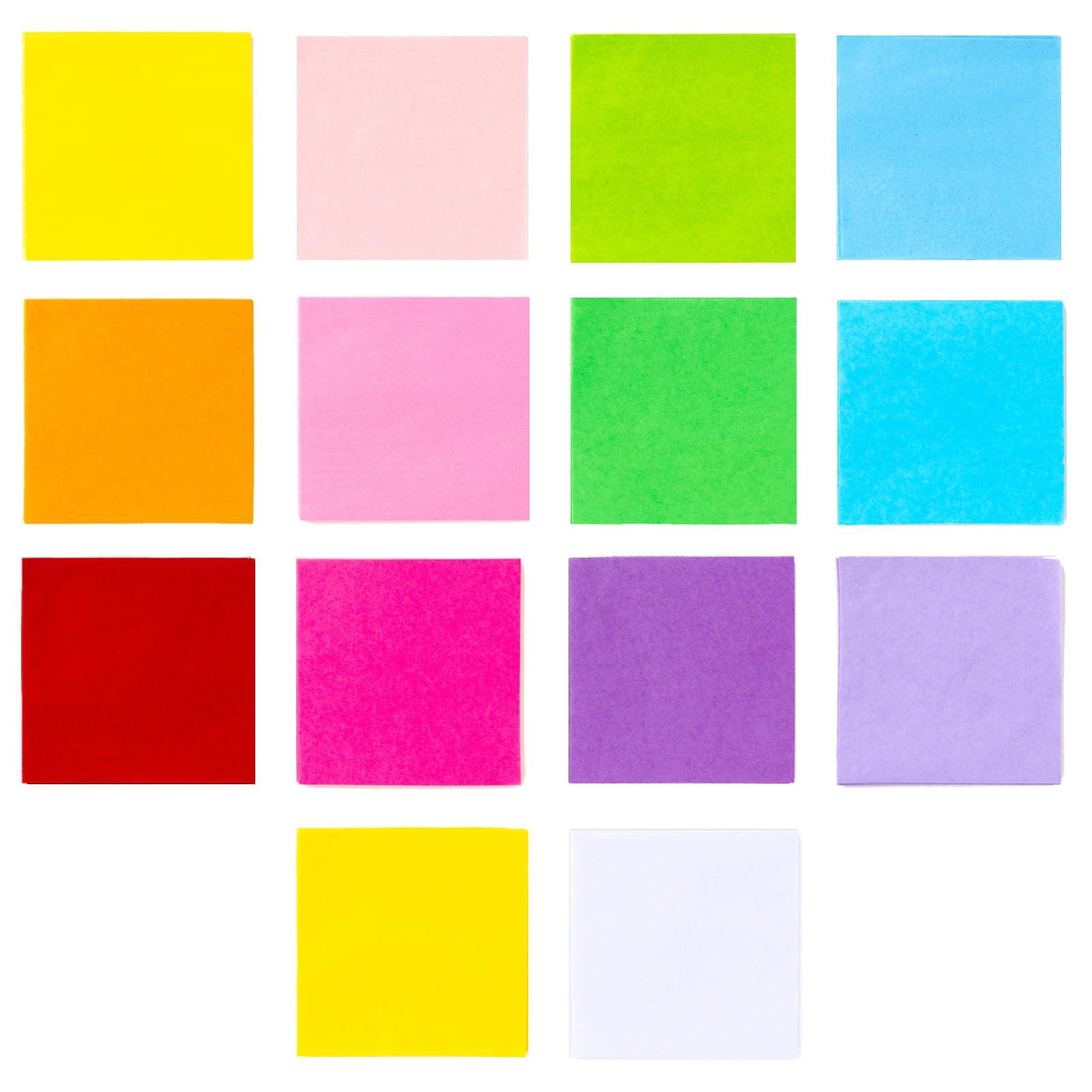 3000 Pcs 2 Inch TSF6 12 Assorted Colored Tissue Paper Squares for ...
