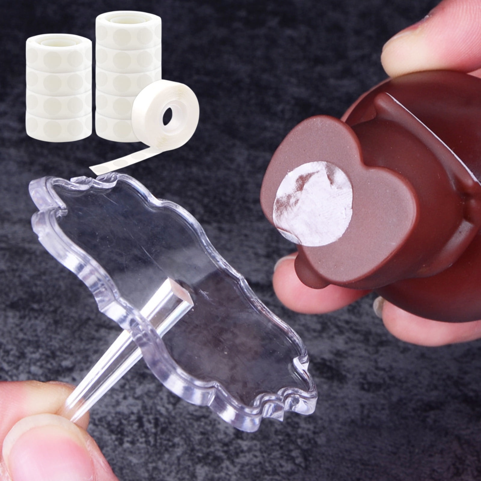 3000 Pcs Point Dots Balloon Glue Removable Adhesive Point Tape, 10 ...