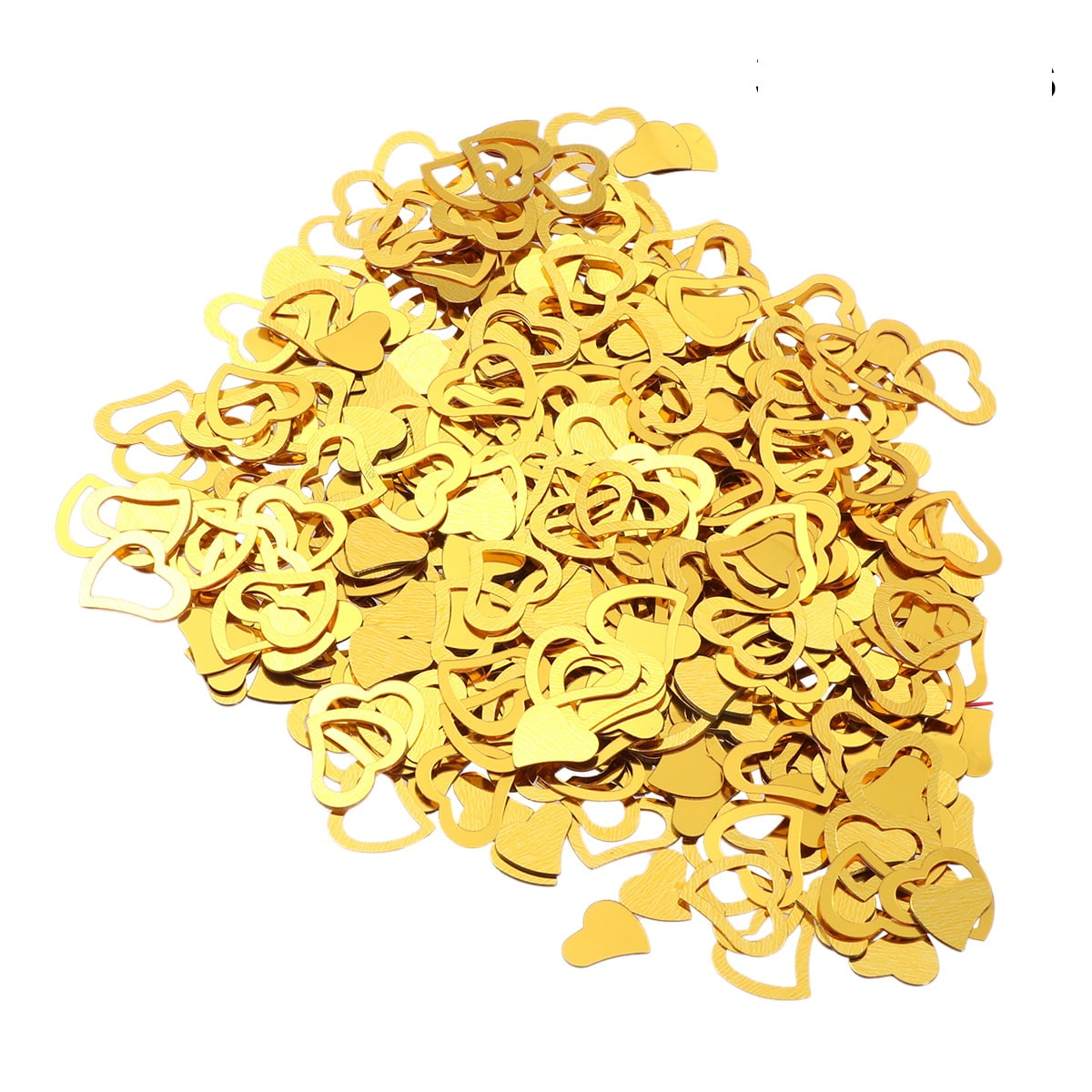 Clispeed 3000Pcs Golden Heart Shape Plastic Confetti for Wedding ...