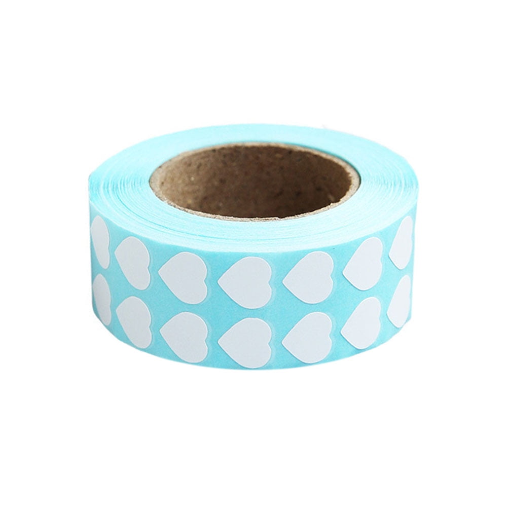 3000 Pcs White Heart-Shaped Stickers, 10mm(0.39in) Label Sticker Heart ...