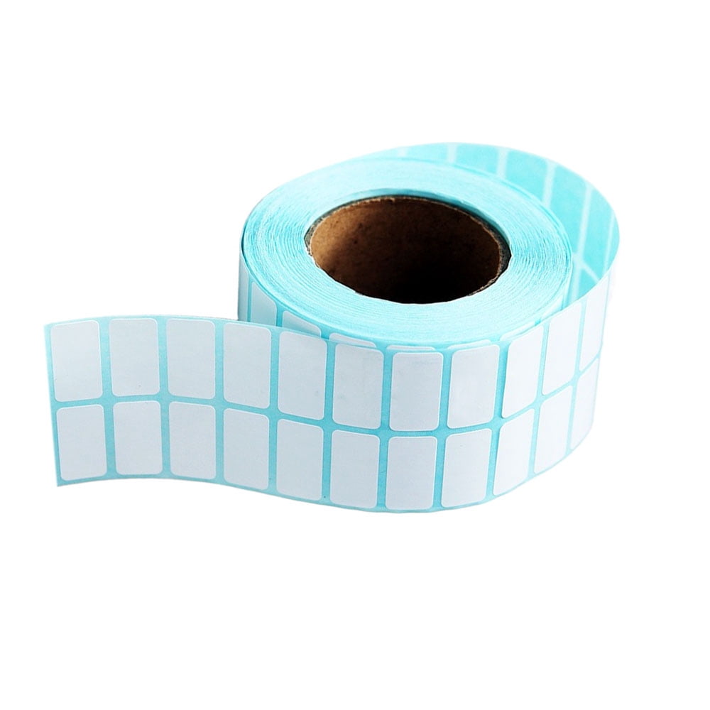 3000 Pcs White Square Stickers, 10x20mm(0.39x0.79in) Label Sticker ...