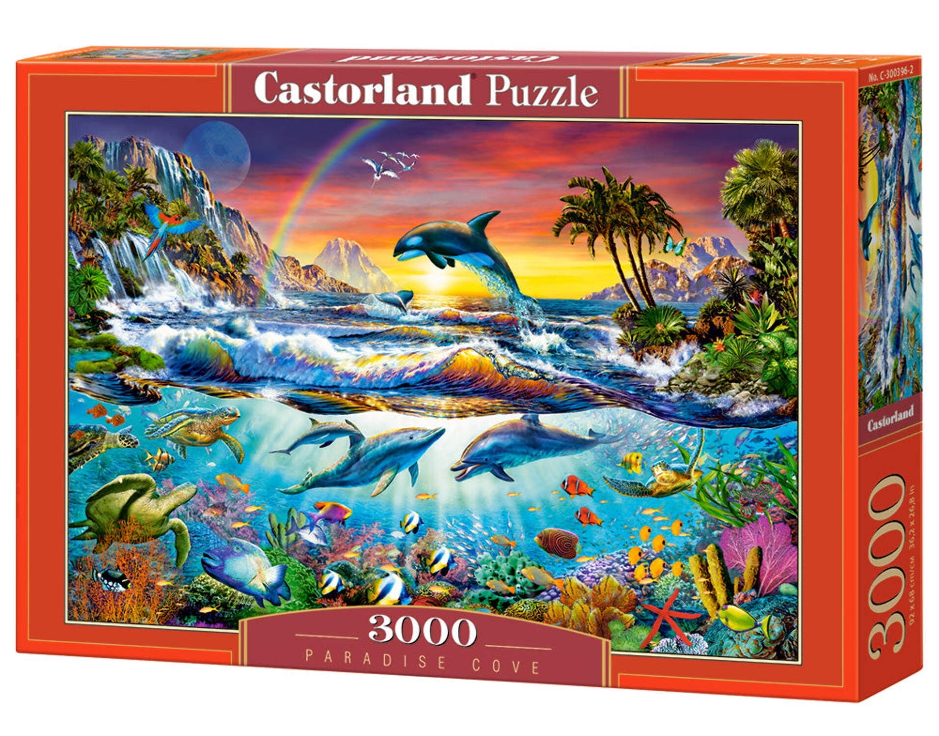 Castorland 3000 Piece Jigsaw Puzzle, Paradise Cove Ocean Scenery ...