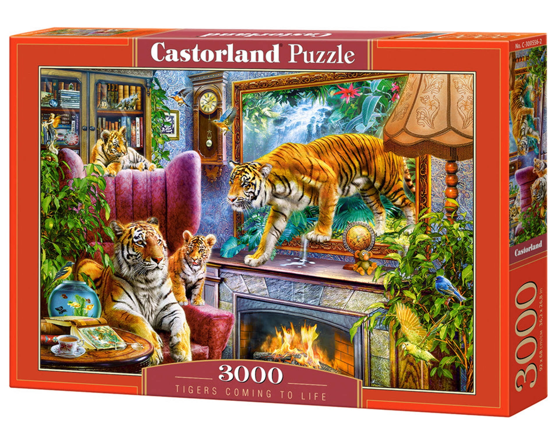 3000 Piece Jigsaw Puzzle, Tigers Coming to Life, Art. Puzzles, Animals ...